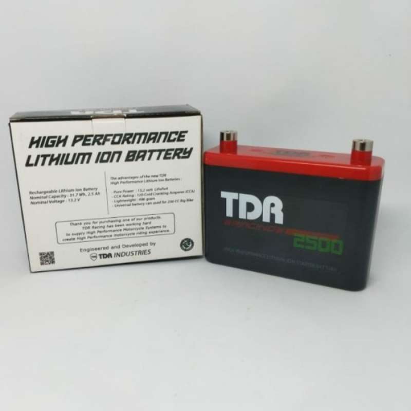Promo Aki Motor Tdr Lithium Battery 12v 2.5ah Diskon 33% Di Seller ...