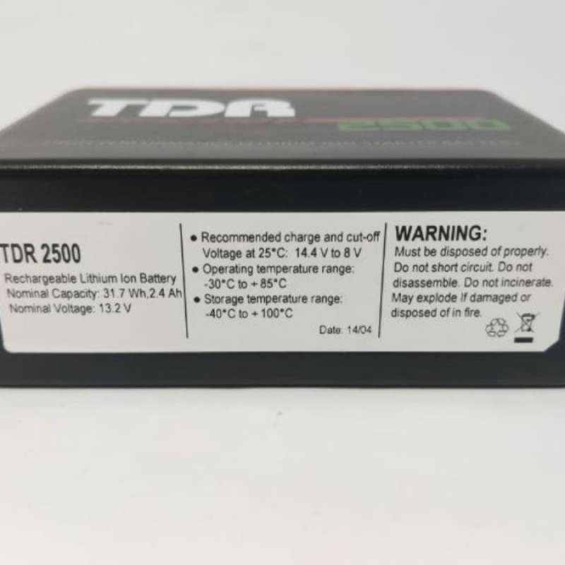 Promo Aki Motor Tdr Lithium Battery 12v 2.5ah Diskon 33% Di Seller ...