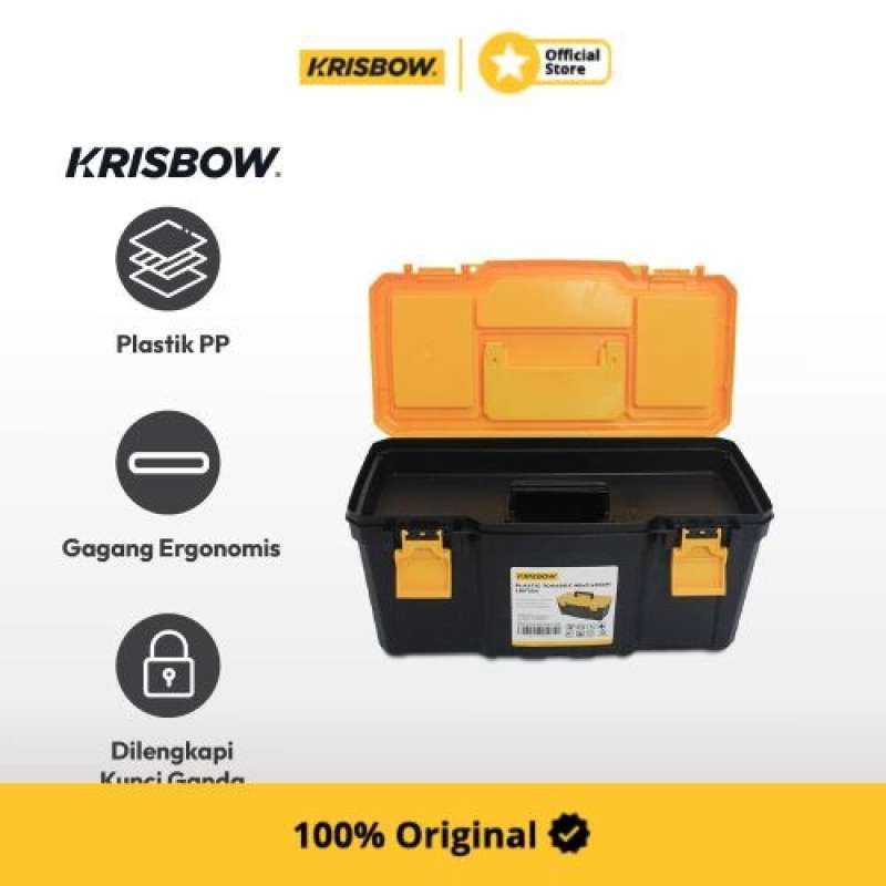 Promo Krisbow Plastic Toolbox Kotak Perkakas 40x21x20cm Lrptb4 Diskon ...