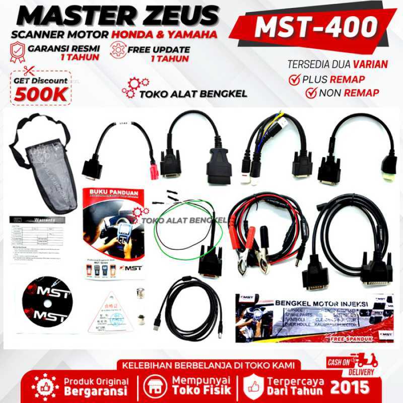 Promo Scanner Motor Injeksi Honda & Yamaha Master Zeus Mst 400 Diskon 33% Di Seller Kanzahana ...