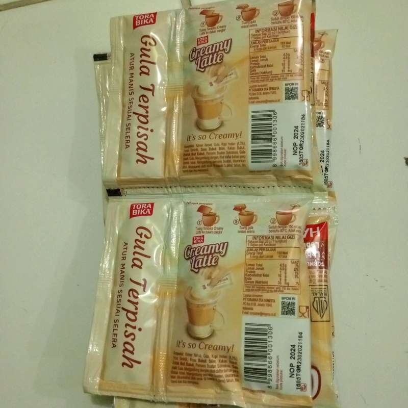 Jual Mayora Kopi Torabika Creamy Latte Renceng Isi 10 Sachet Di Seller ...