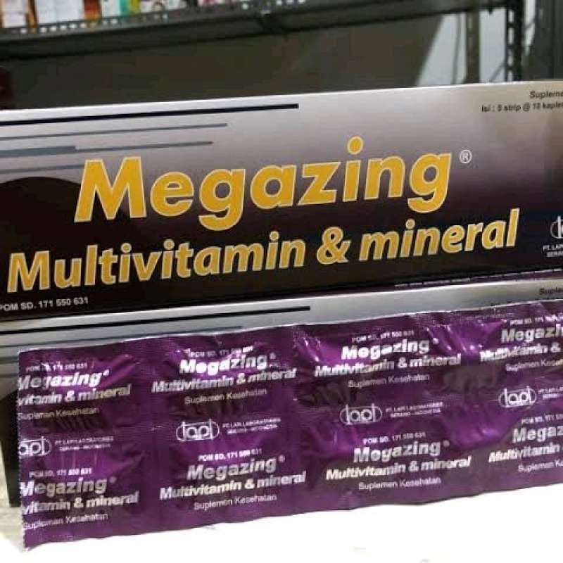 Jual Multivitamin Kesehatan Mega Zinc 10 Kaplet Di Seller Alawiyyah ...