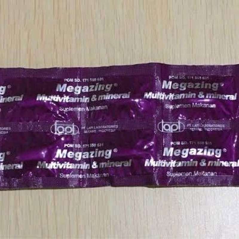 Jual Multivitamin Kesehatan Mega Zinc 10 Kaplet Di Seller Alawiyyah ...