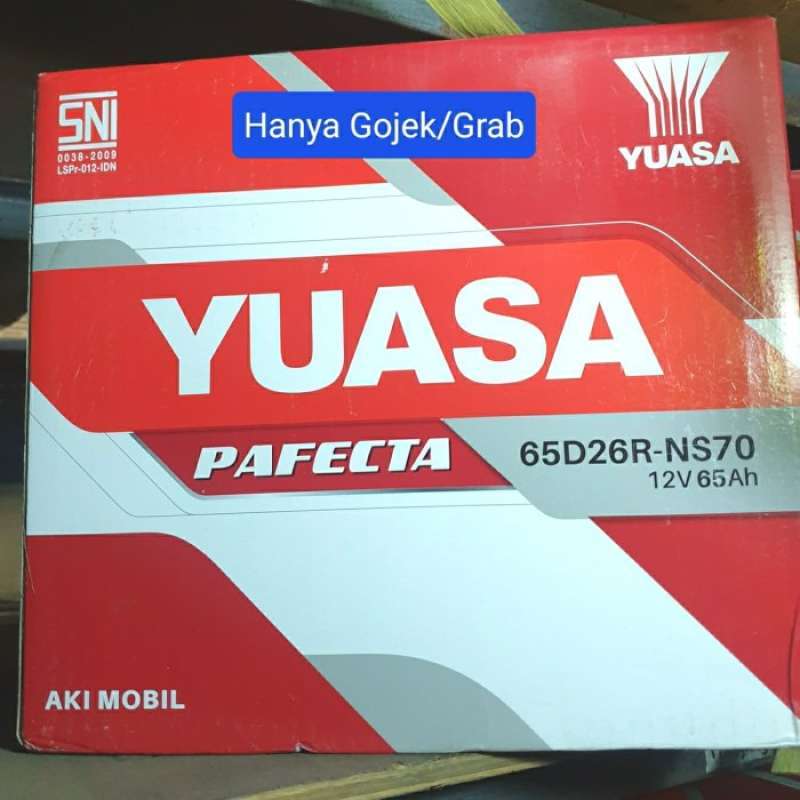 Promo Aki Mobil Yuasa Ns70 Ns-70 Pafecta Aki Basah 65d26r 12v 65a Yuasa Terbaik Diskon 9% Di ...