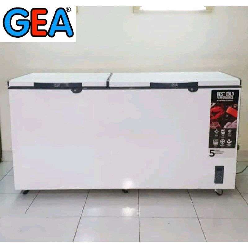 Jual Gea Chest Freezer Box Kapasitas 500 Liter Led Interior Lamp Ab ...