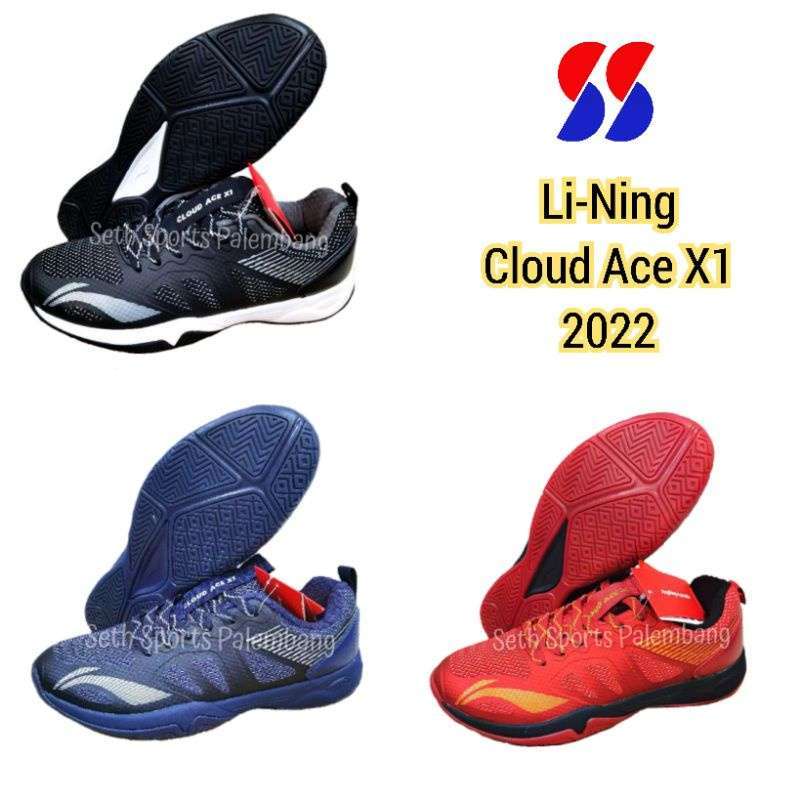 Jual Sepatu Badminton Li-ning Cloud Ace X1 2022 Original Di Seller Seth Sport Plg - 36 Ilir ...