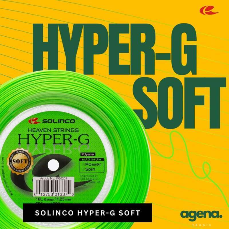 Jual String Solinco Hyper-g Soft 16/16l/17/18 2023 (hyper G Soft) Di Seller Agena Tennis ...