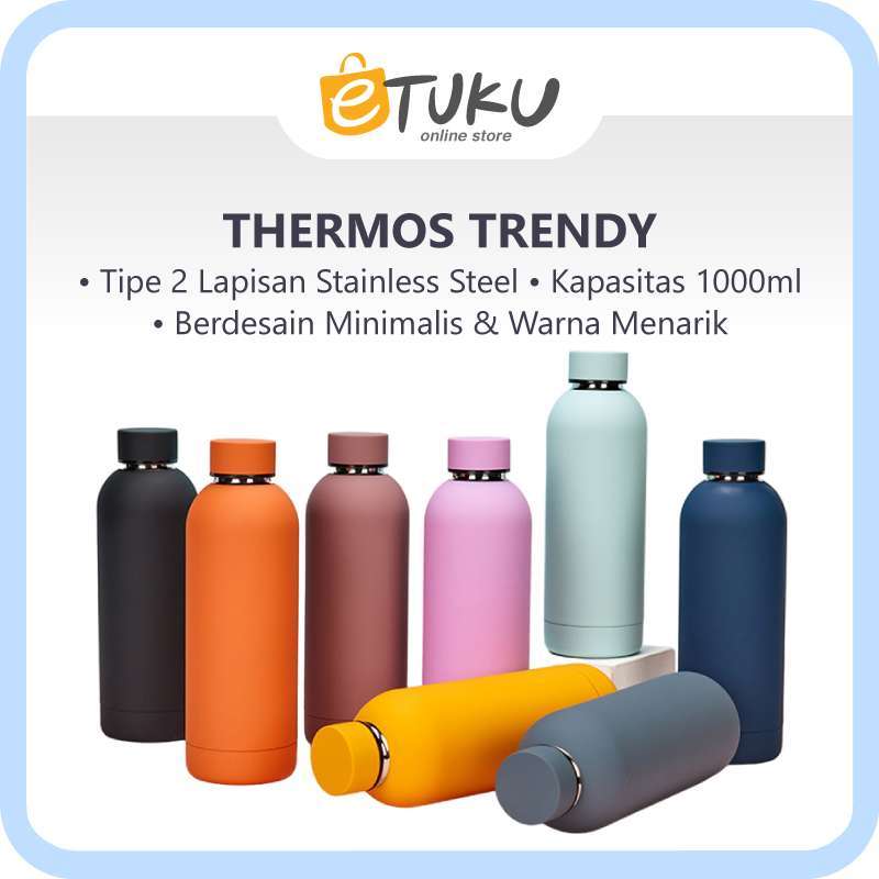 Promo Tumbler Stainless 1000ml Full Stainless 304 Luar Dalam Diskon 20% ...