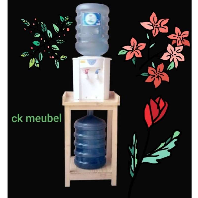 Promo Meja Dispenser/tempat Aqua Galon Air Minum Kayu Jati Belanda New ...