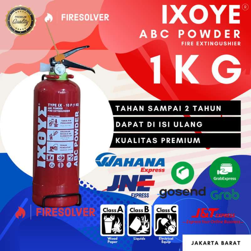 Promo Apar 1kg Ixoye/abc Powder/alat Pemadam Api 1kg/apar Mobil Diskon ...