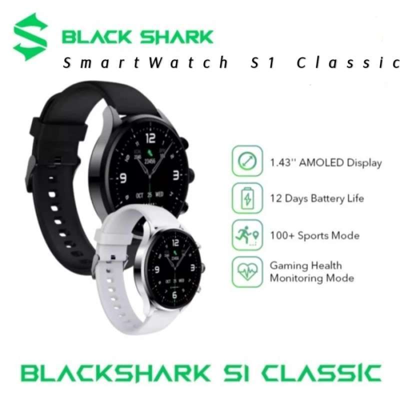 Promo Black Shark S1 Classic Smartwatch Blackshark S1 Classic Enc Call ...
