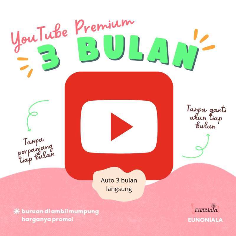 Jual Youtube Premium 3 Bulan Full Garansi Include Ytb Music Di Seller Eunoniala - Margahayu ...