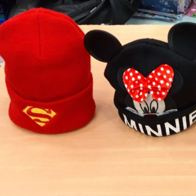 Promo Topi Kupluk Anak Import Umur 1 - 3 Tahun Miniee Warna Merah ...