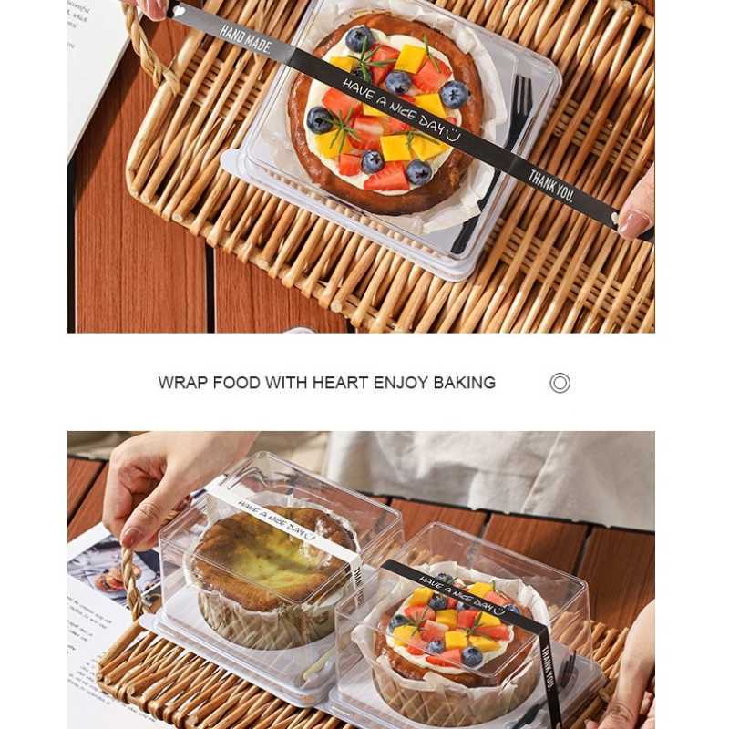 Promo 10pc Premium Korean Dessert Box Mika Tray Kue Cake Bulat Mika Kue ...