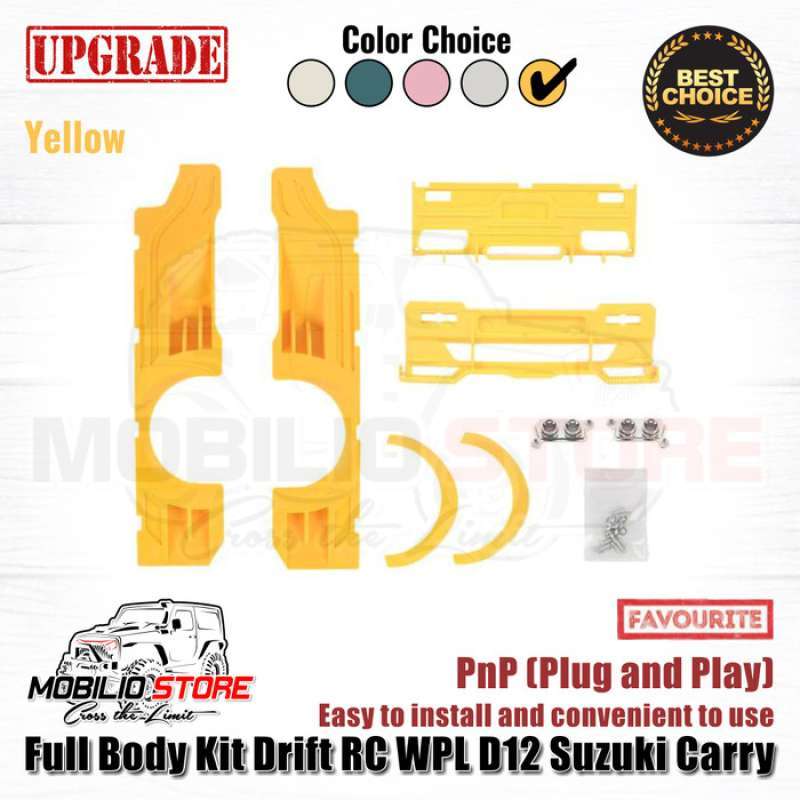 Promo Full Body Kit Drift Rc Wpl D12 Carry Pnp 1/10 Scale Drift Car ...
