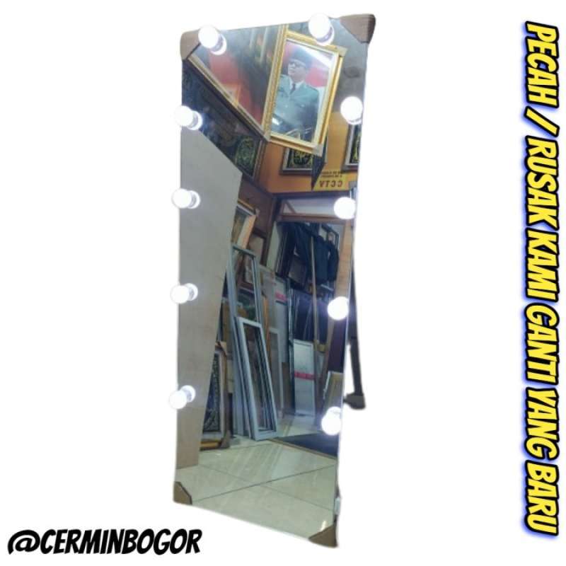 Promo Standing Frameless / Kaca Berdiri Ukuran 45x122cm Fullkaca Diskon ...