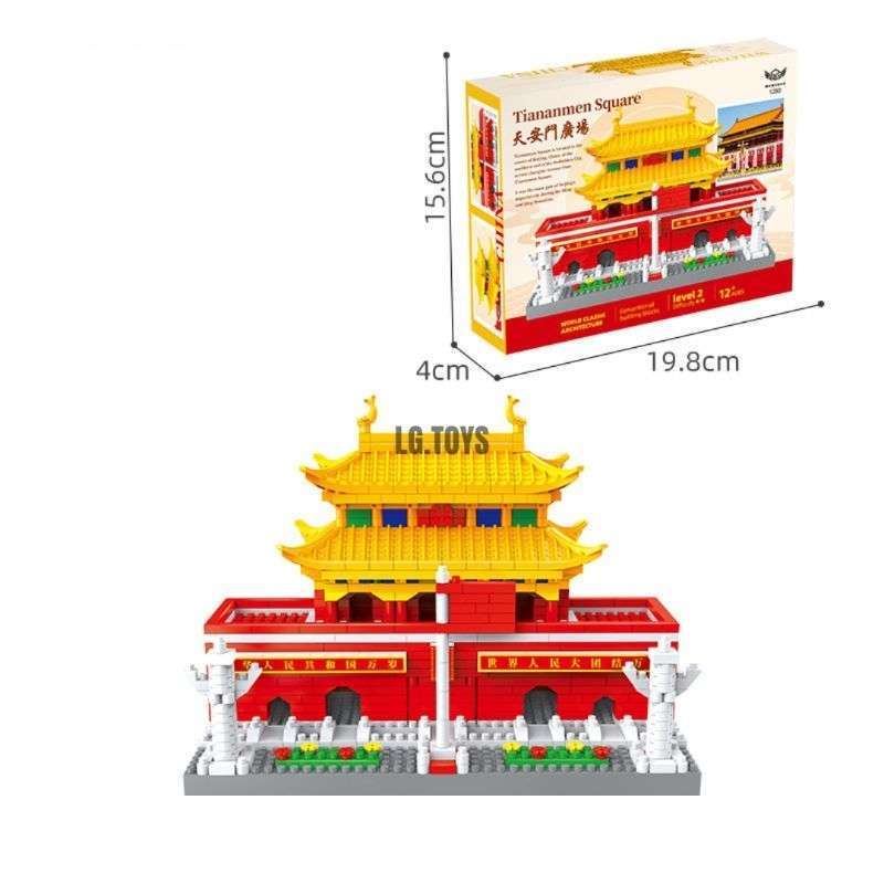 Promo [66] Chinese Architecture Nano Balok Garden Cina Building Micro ...