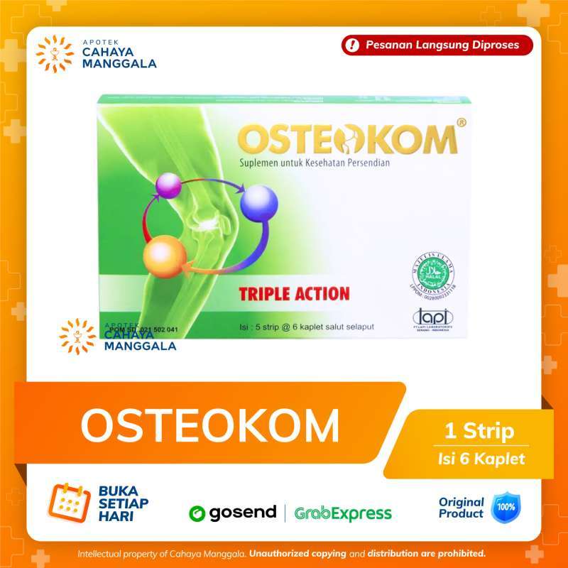 Jual Osteokom Gcm Per Strip Isi 4 Kaplet Di Seller Apotek Cahaya ...