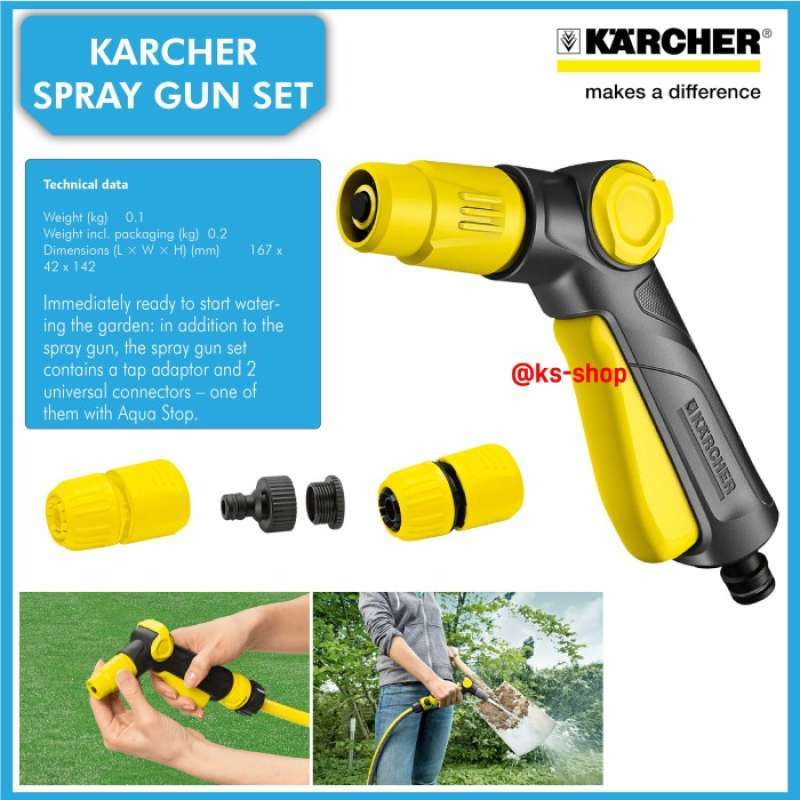 Promo Karcher Spray Gun | Spray Gun Set Dengan Selang Coupling Dan ...