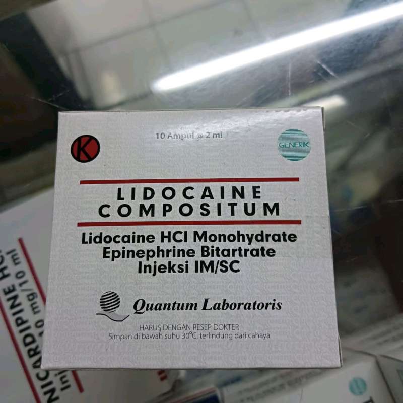 Jual Lidocain/lidocaine/compositum/box Isi 10 Ampul Di Seller Apotik ...