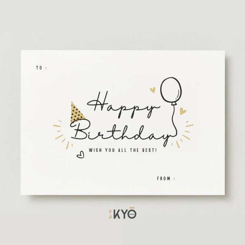 Jual Kartu Ucapan Ulang Tahun Birthday Card A6 Di Seller Kyo Home ...