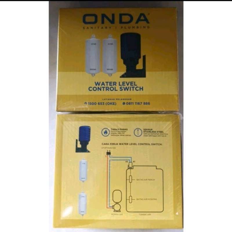 Jual Otomatis Pelampung Tandon Atas Water Level Control Switch Onda Di ...