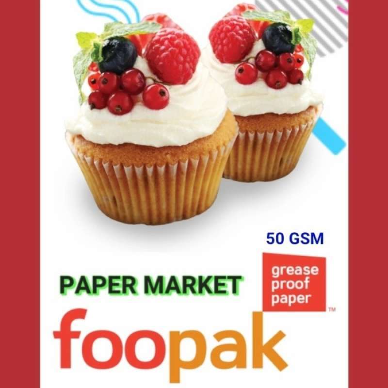 Promo Kertas Roti Putih Greaseproof Paper 50 Gsm 75cmx100cm 1 Rim 500 ...