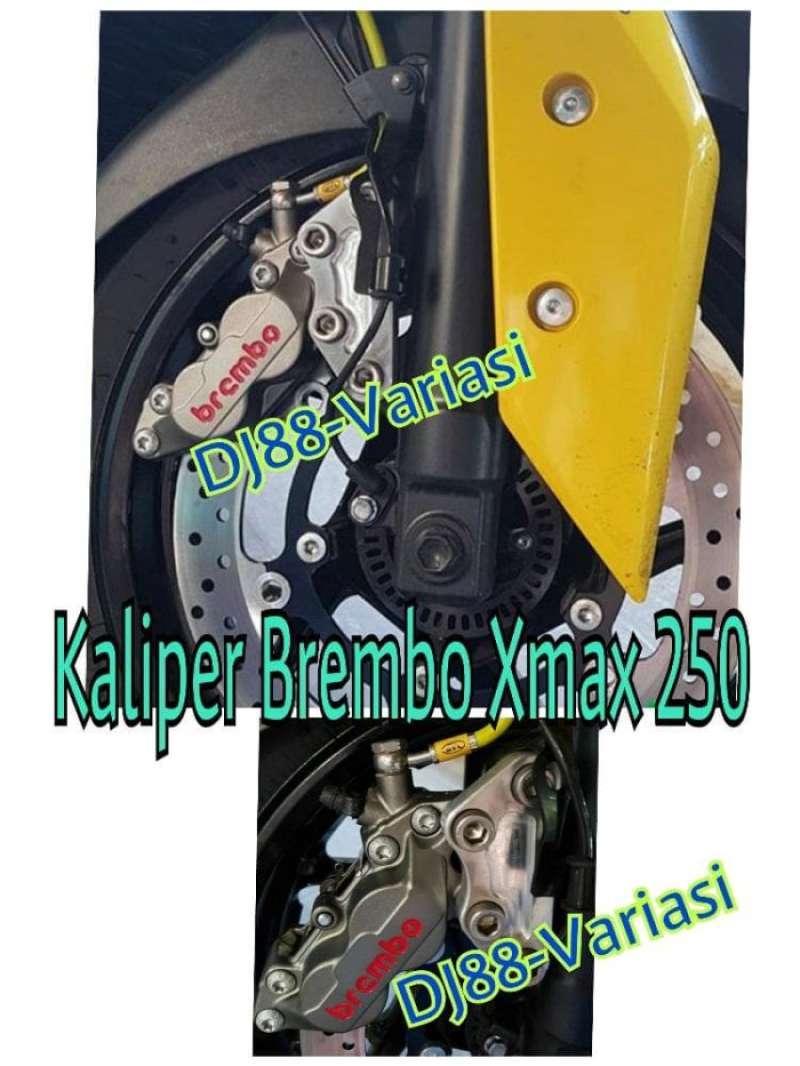 Promo Kaliper Brembo Xmax 250 Depan 4 Piston 1 Pin With Bracket Caliper ...
