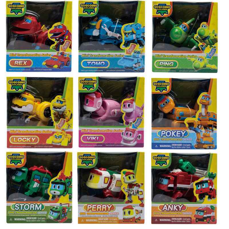 Promo Gogo Dino Explorers Mini Transforming Dinosaur Robot Vehicles ...