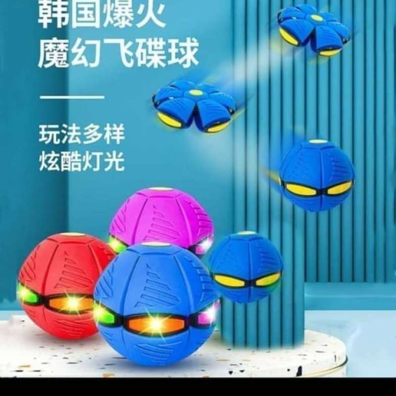 Jual Magic Kids Transform Ufo Phlat Ball Squeeze Toy Outdor Di Seller ...