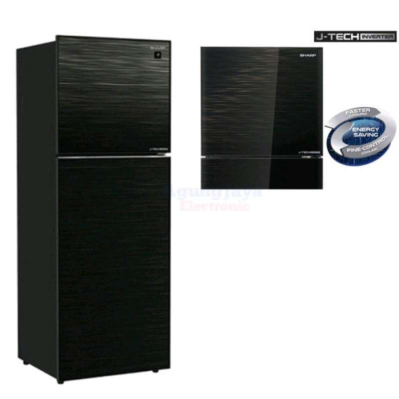Jual Sharp Kulkas 2 Pintu J-tech Inverter Lemari Es 338 Liter Sj-426gi ...