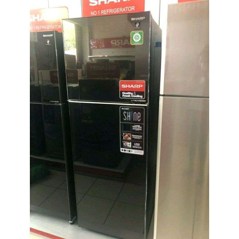 Jual Sharp Kulkas 2 Pintu J-tech Inverter Lemari Es 338 Liter Sj-426gi ...