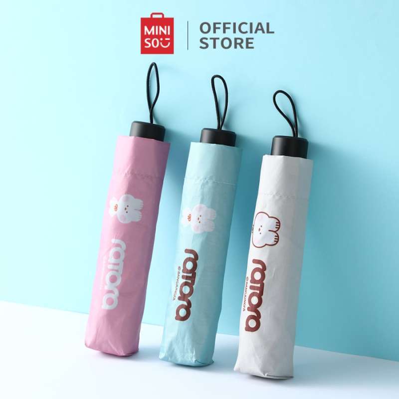 Jual Miniso Payung Lipat Hujan Cream Rabbit Series Sun - Random Di ...