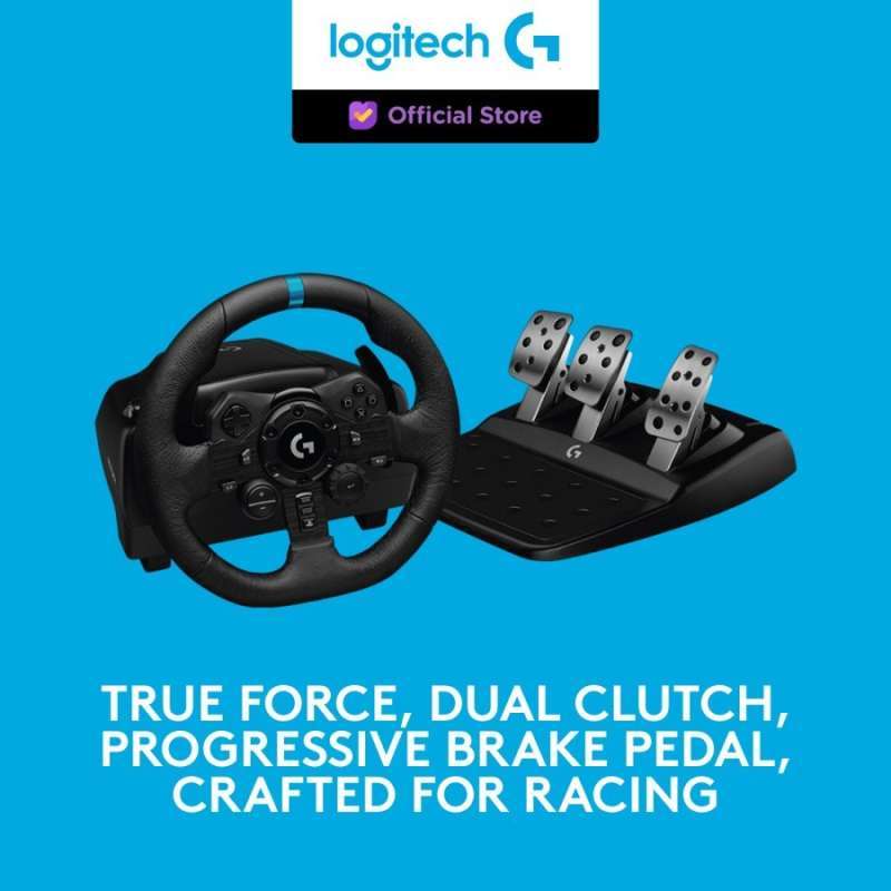 Jual Logitech G923 True Force Driving Steering Wheel And Pedals Pc Ps4 ...