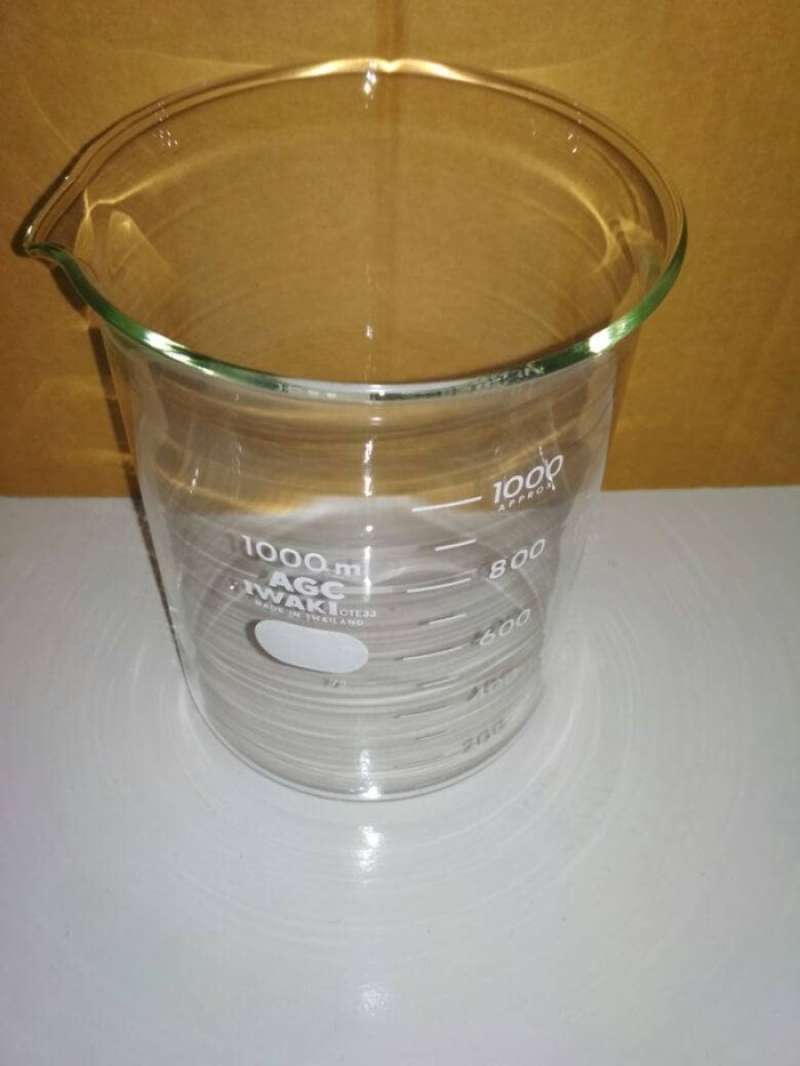 Promo Beaker Glass Iwaki 1000 Ml Low Form/gelas Kimia Kaca Diskon 23% Di Seller Devide Store ...