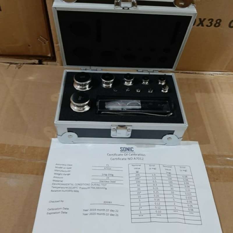 Promo Anak Batu Timbangan + Box Kelas F1 1mg-200g Diskon 23% Di Seller Devide Store - Cengkareng ...