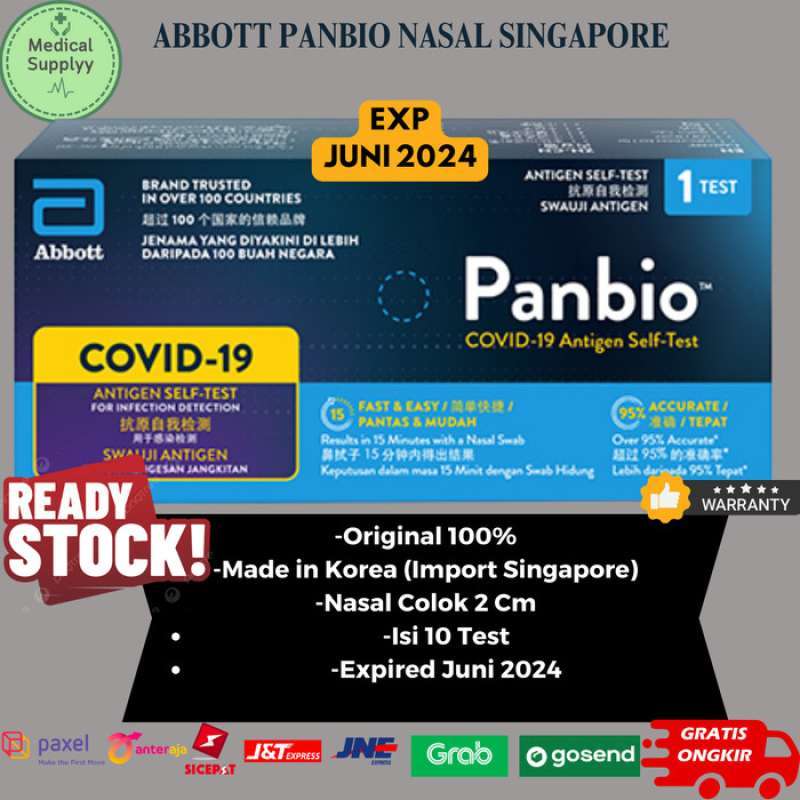 Promo Panbio Abbott Singapore Nasal Antigen 1 Box Isi 10 Diskon 23% Di ...