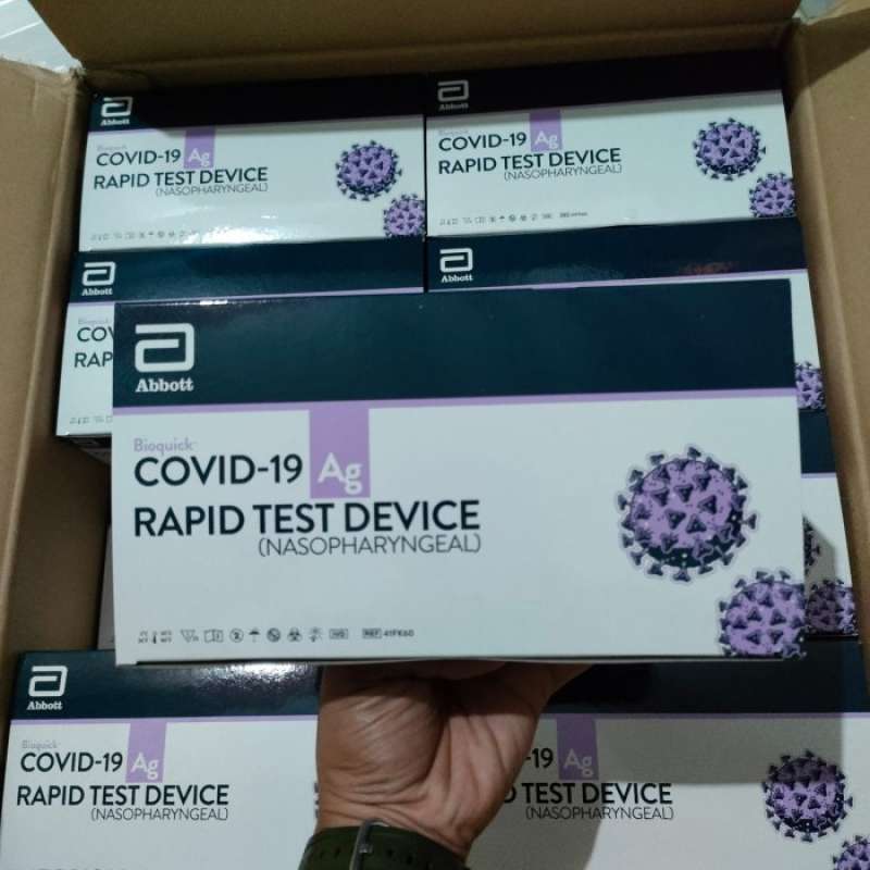 Promo Abbott Antigen Bioquick Naso Swab Test Isi 25 Pcs Per 1 Box Ed ...