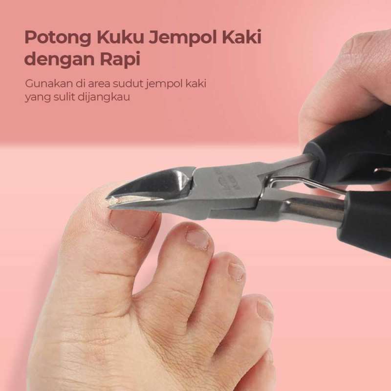 Jual Gunting Kuku Jempol Kaki Anti Cantengan Nail Clipper Mz-020 Pembersih Lengkap Pitek Halal ...