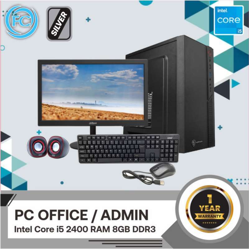Jual Pc Office I5 Ram 8gb (silver) Siap Pakai Include Monitor Dan ...
