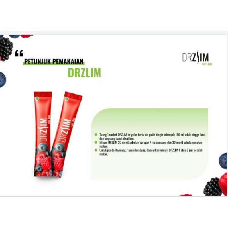 Promo Dr Slim Minuman Detok Fiber Pelangsing 1 Box Isi 10 Sachet Diskon ...