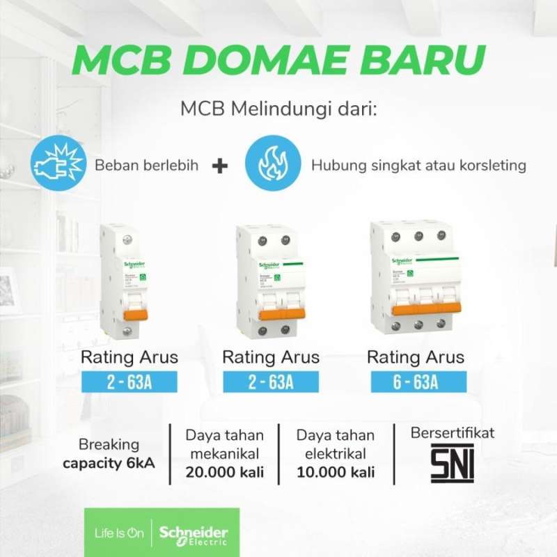 Jual Mcb Schneider 3 Phase 25a Type Domae 6000ka Di Seller Rolas ...