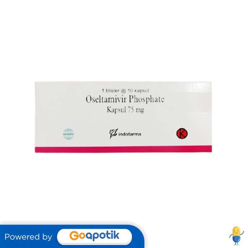 Jual Oseltamivir Indofarma 75mg Box 10 Kapsul Di Seller Apotek 168 - Margahayu, Kota Bekasi | Blibli