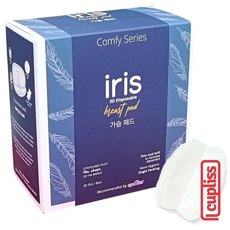 Jual Iris Disposable Breast Pad Comfy Breastpad 60 30 Pads Breastpads ...