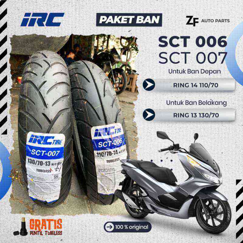 Promo Sepasang / Satuan Ban Motor Matic Pcx 160 Irc Sct-006 - Sct-007 ...