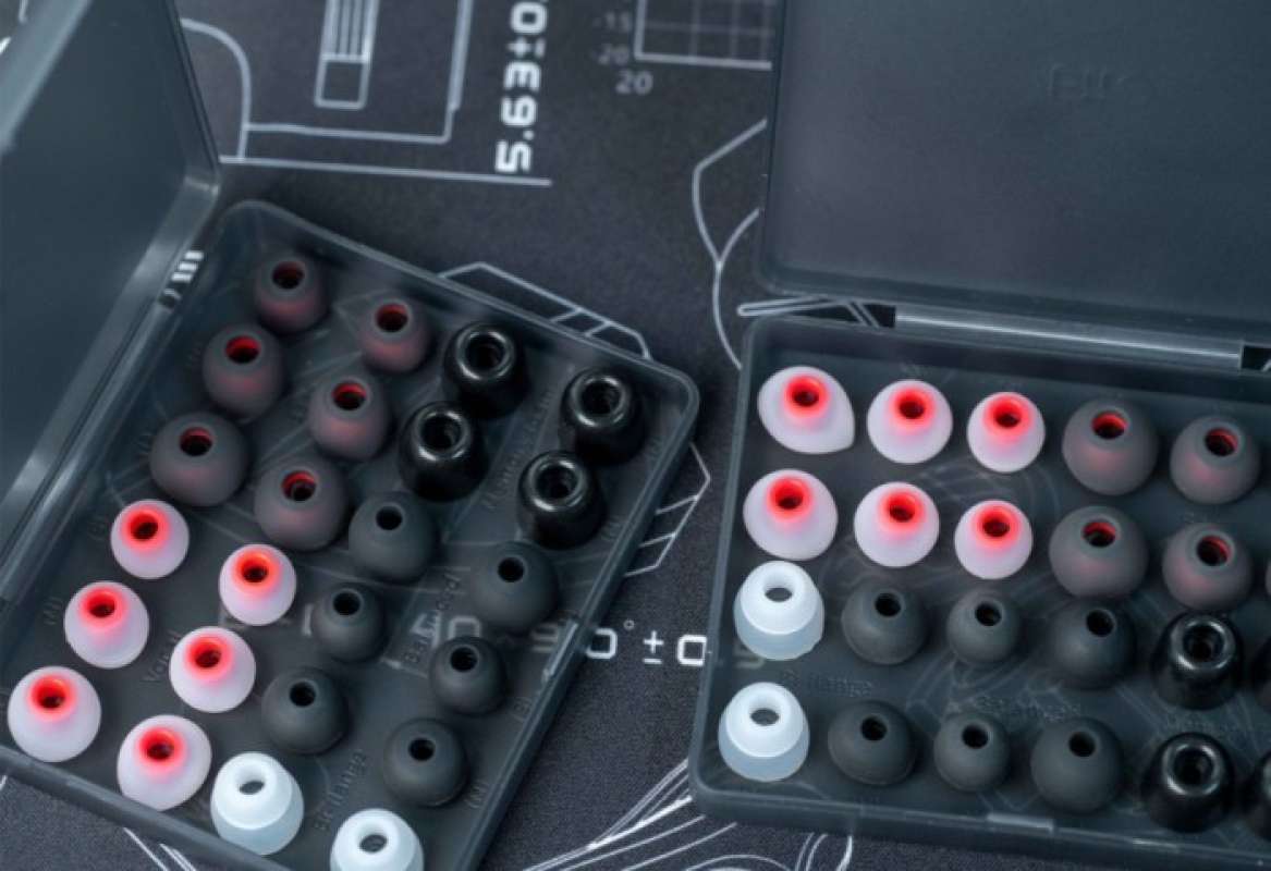 Promo Fiio Hs19 Eartips Silicone Vocal Bass Memory Foam Dual Flange Ear ...