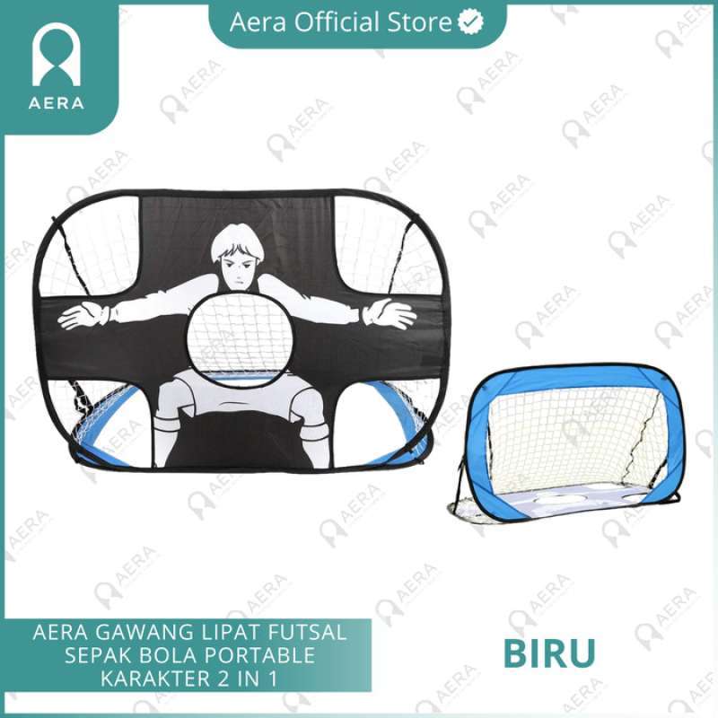 Promo Aera Gawang Lipat Futsal Sepak Bola Mini Anak Portable Karakter - Biru Diskon 50% Di ...