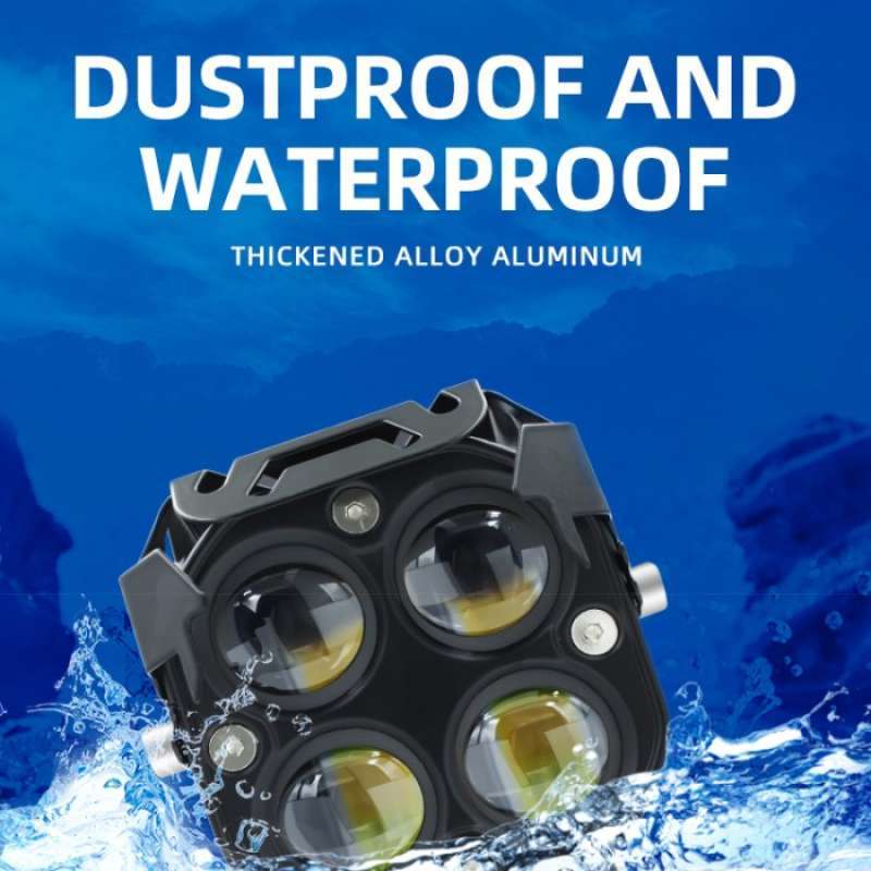 Promo Lampu Tembak Sorot Work Light Laser Gun 40w Pro 4 Mata Demon Eyes ...