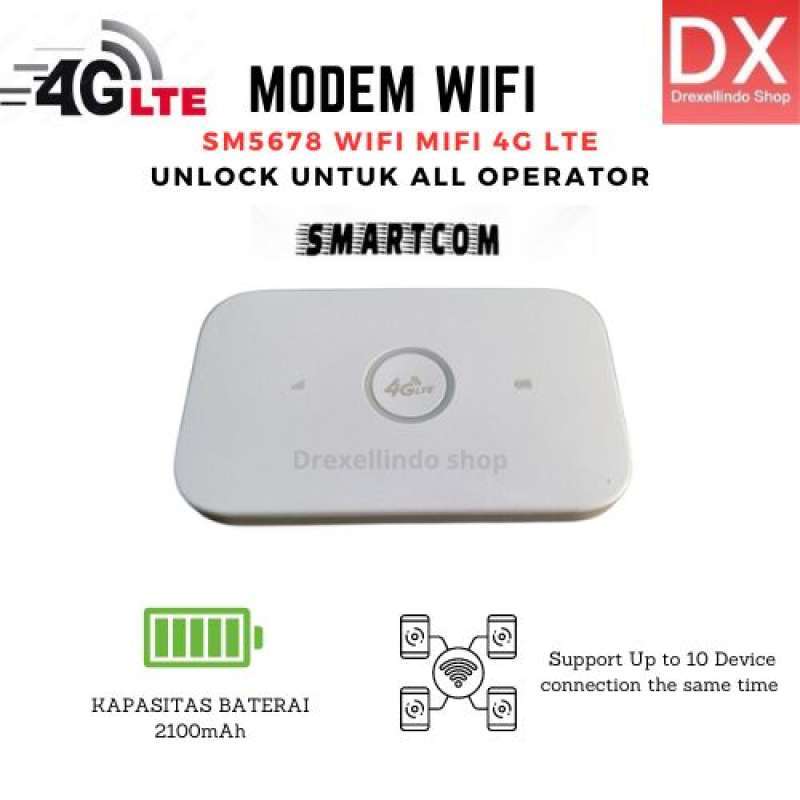 Jual Smartcom Sm5678 Modem Wifi Mifi 4g Lte Modem Portable Unlock Di Seller Drexellindo Shop