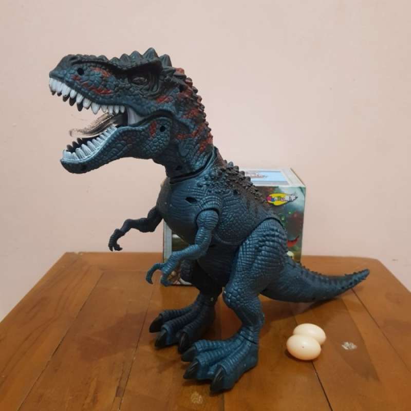 Jual Mainan Murah Dinosaurus Tyrex Bisa Bertelur Dan Jalan Ada Suara Di ...